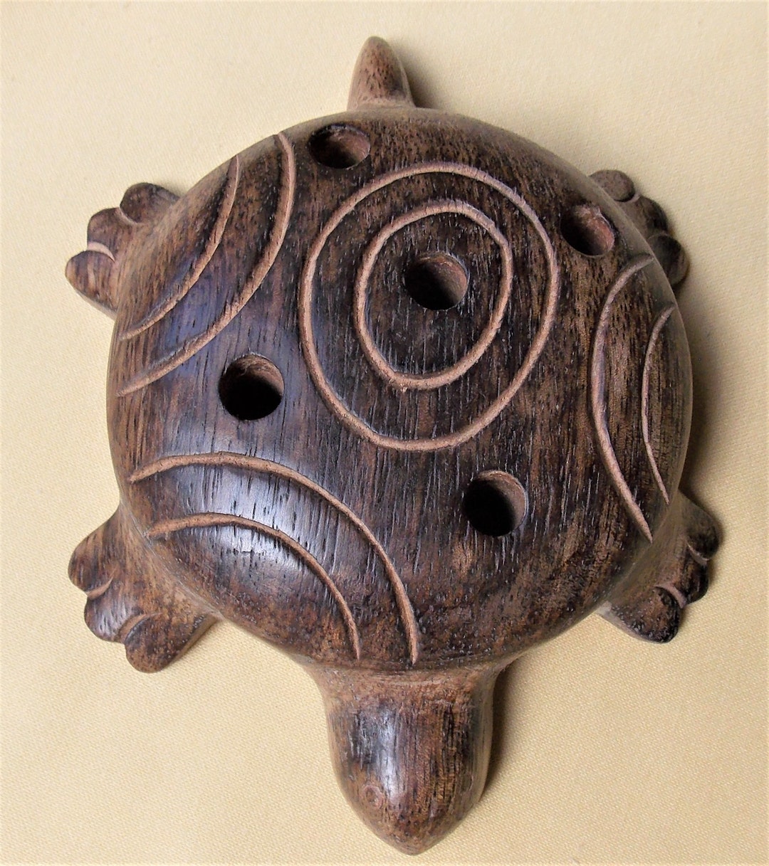DESK TURTLE Exotic Wood Handcrafted Sculpture - Etsy