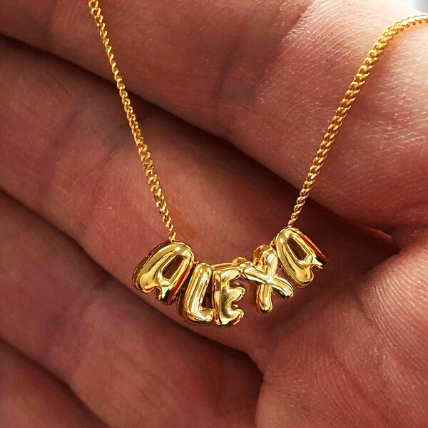 Gold Bubble Letter - Etsy