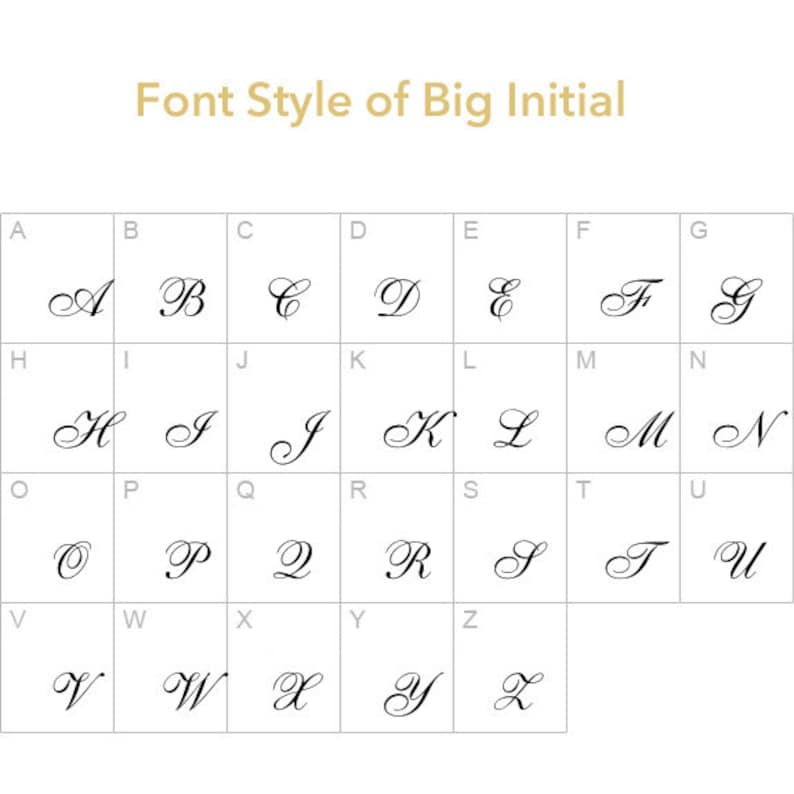 Big First Letter Name Necklace by Beceff® Shine Uppercase | Etsy