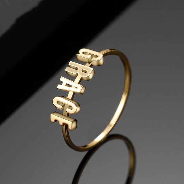 Letter Rings - Etsy