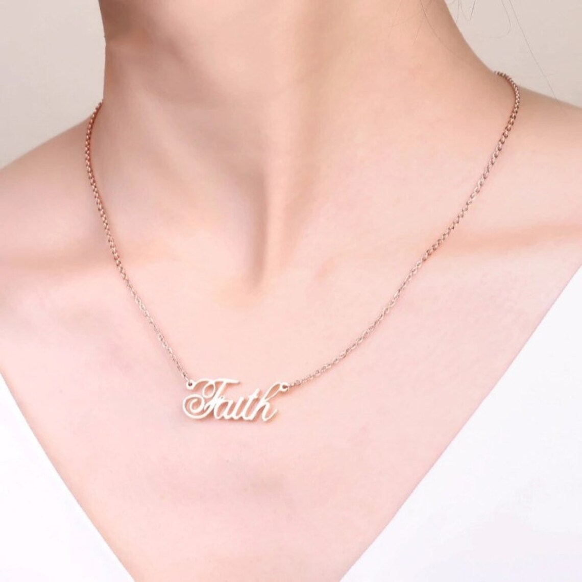Customized Cursive Name Necklace By Beceff® Gold Silver Etsy