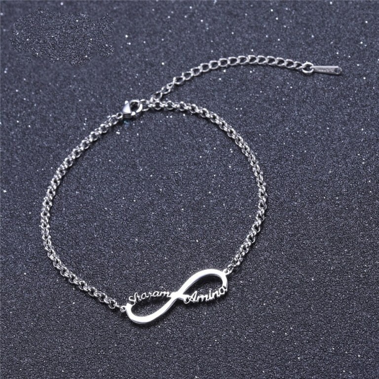 Personalized Infinity Bracelet by Beceff® • 4 Names Bracelet • Gift for ...