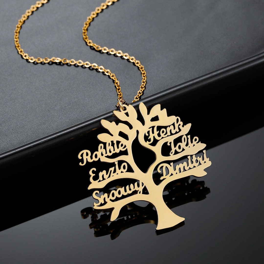 Custom Family Names Necklace by Beceff® • Custom Multiple Family Names ...