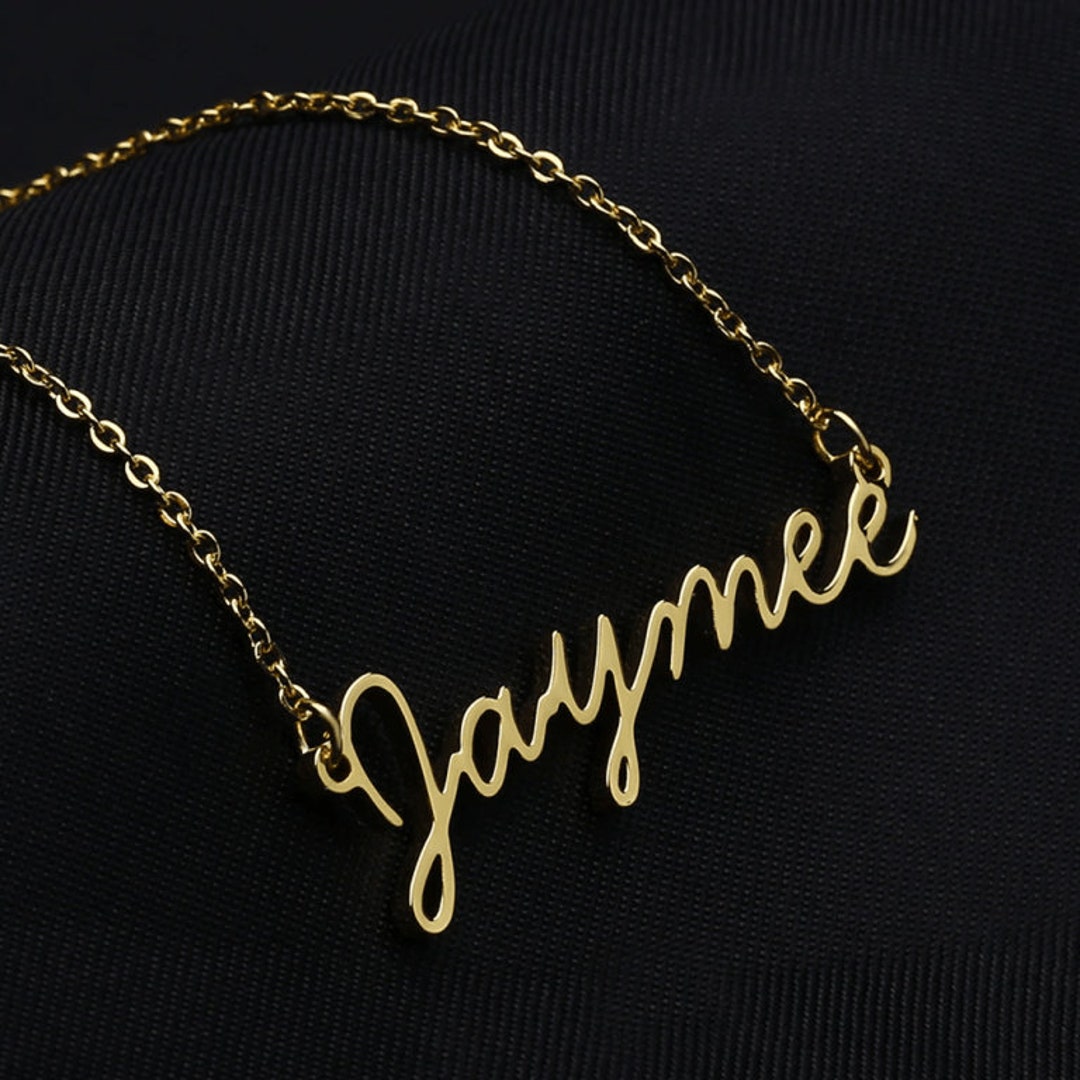 Personalized Cursive Name Necklace by Beceff® Handwritten Signature ...
