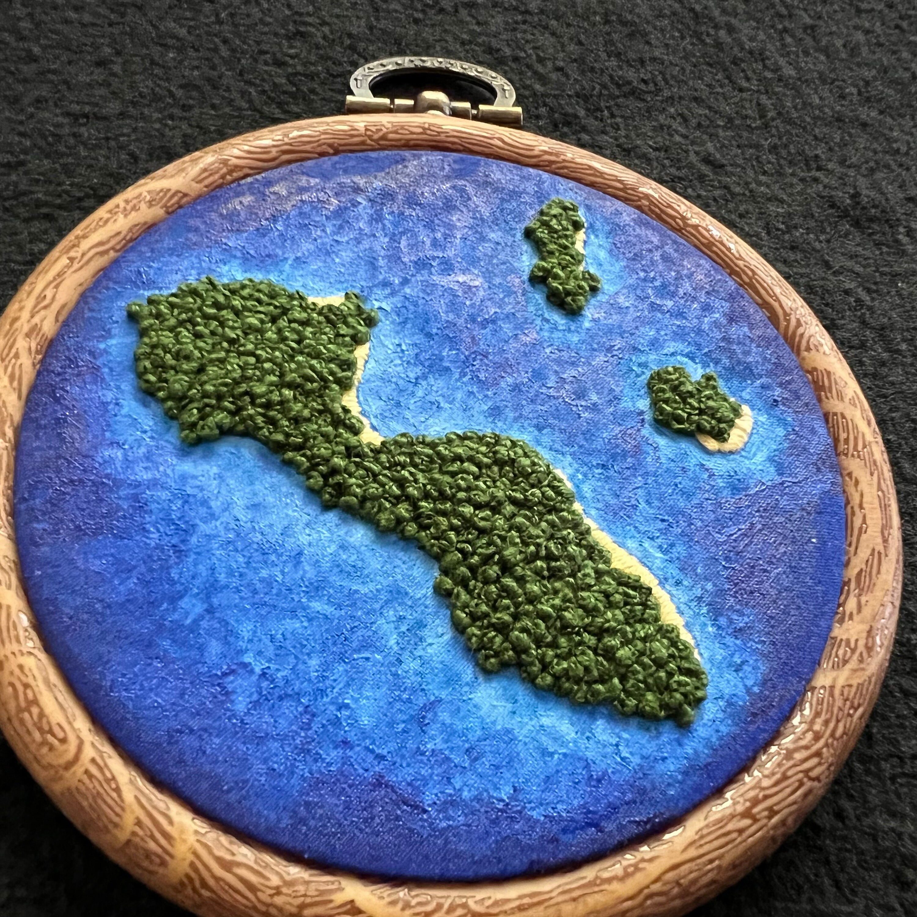 Ocean Islands Hand Embroidery Design by Beceff® 4 - Etsy