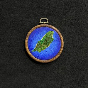 Isle of Man Island Map Hand Embroidery Design by Beceff® • 4" (10cm ...