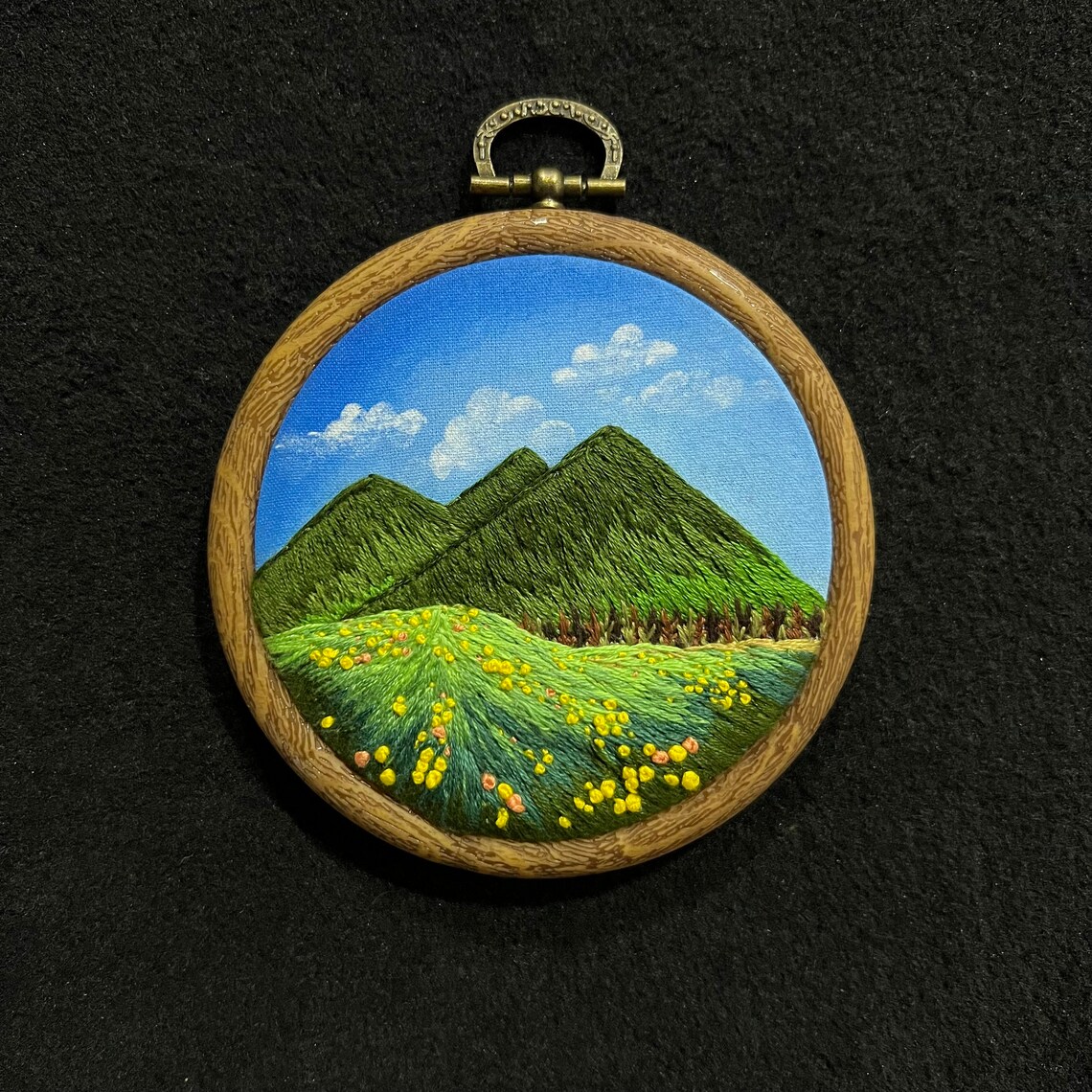 Mountain Range Hand Embroidery Design by Beceff® 4 | Etsy