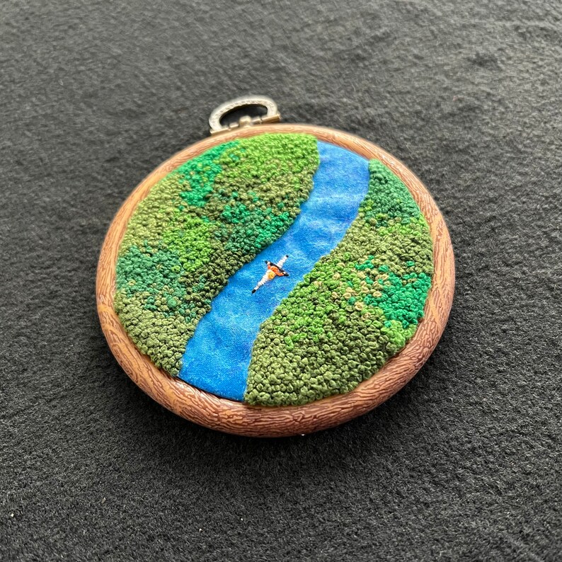 River Kayaking Hand Embroidery Design by Beceff® 4 | Etsy UK