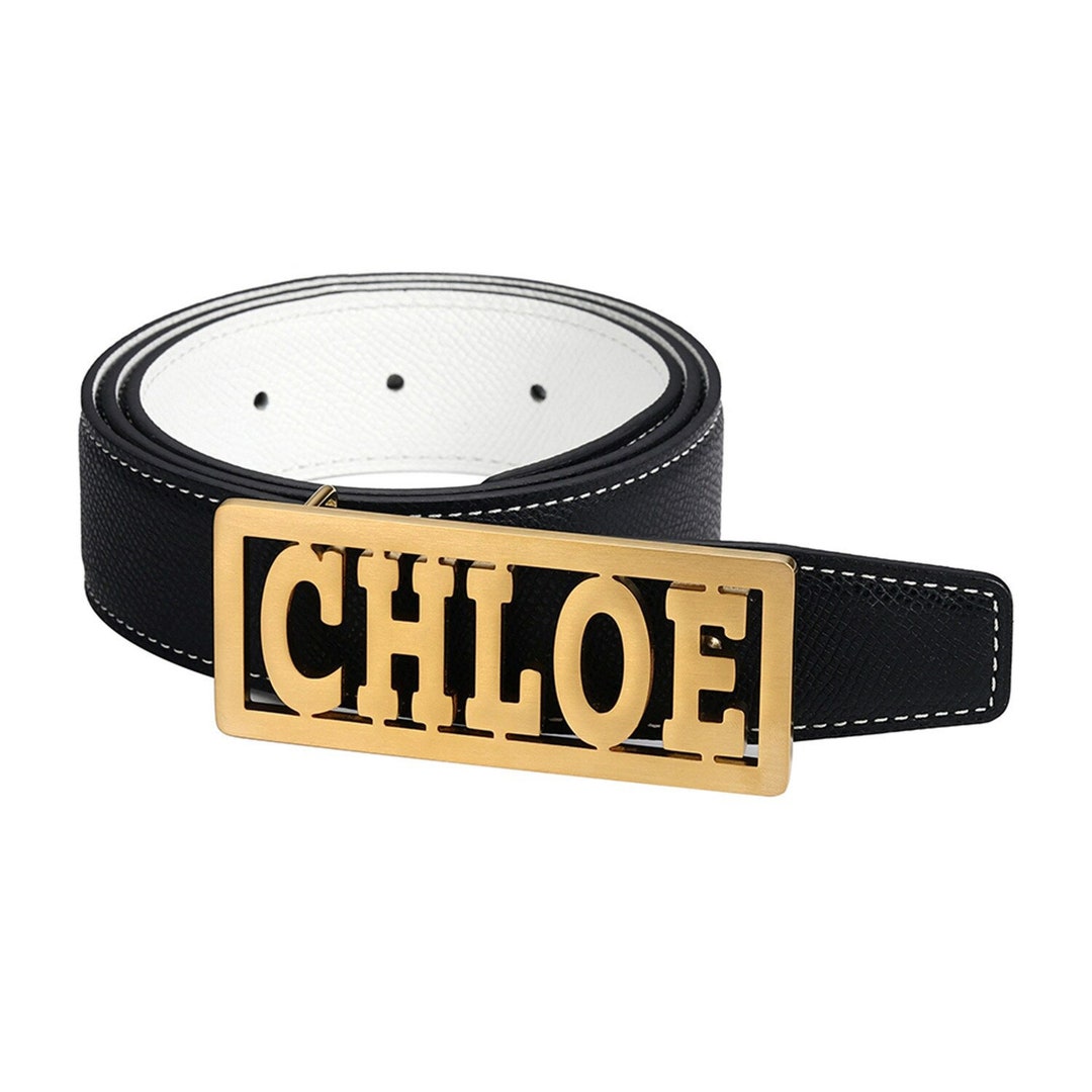 Personalized Name Belt Buckle: Stainless Steel Custom Letters - Etsy