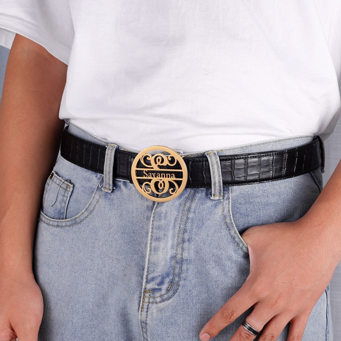 Decorative Letter Name Belt by Beceff® • Men Women High Quality Custom ...