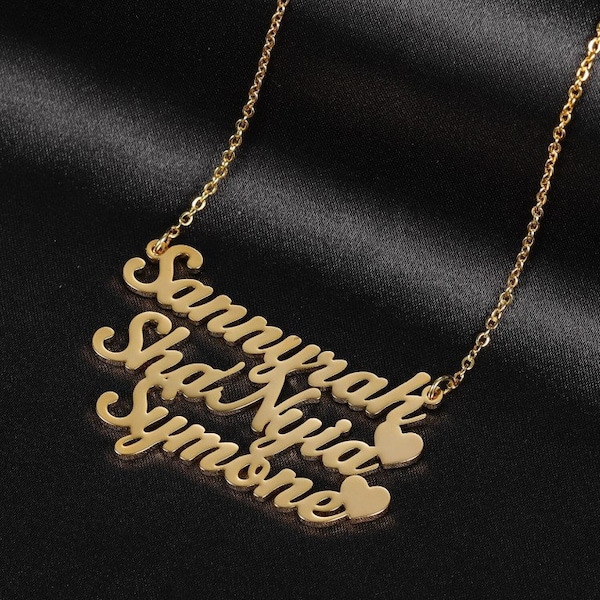 Personalized Name Necklace Quality Chains - Etsy