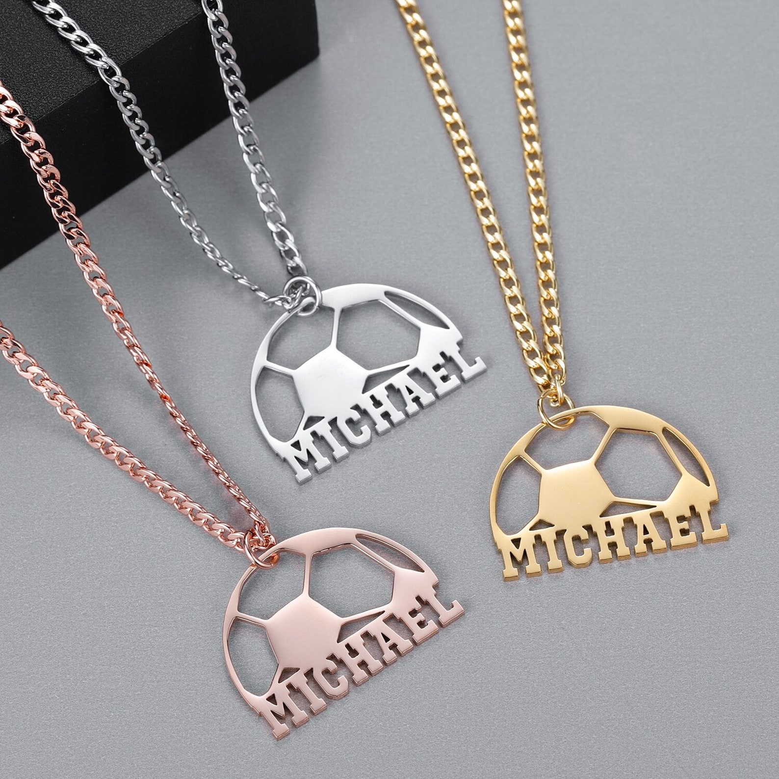 Custom Soccer Name Necklace by Beceff® • FIFA, Football Custom Name ...