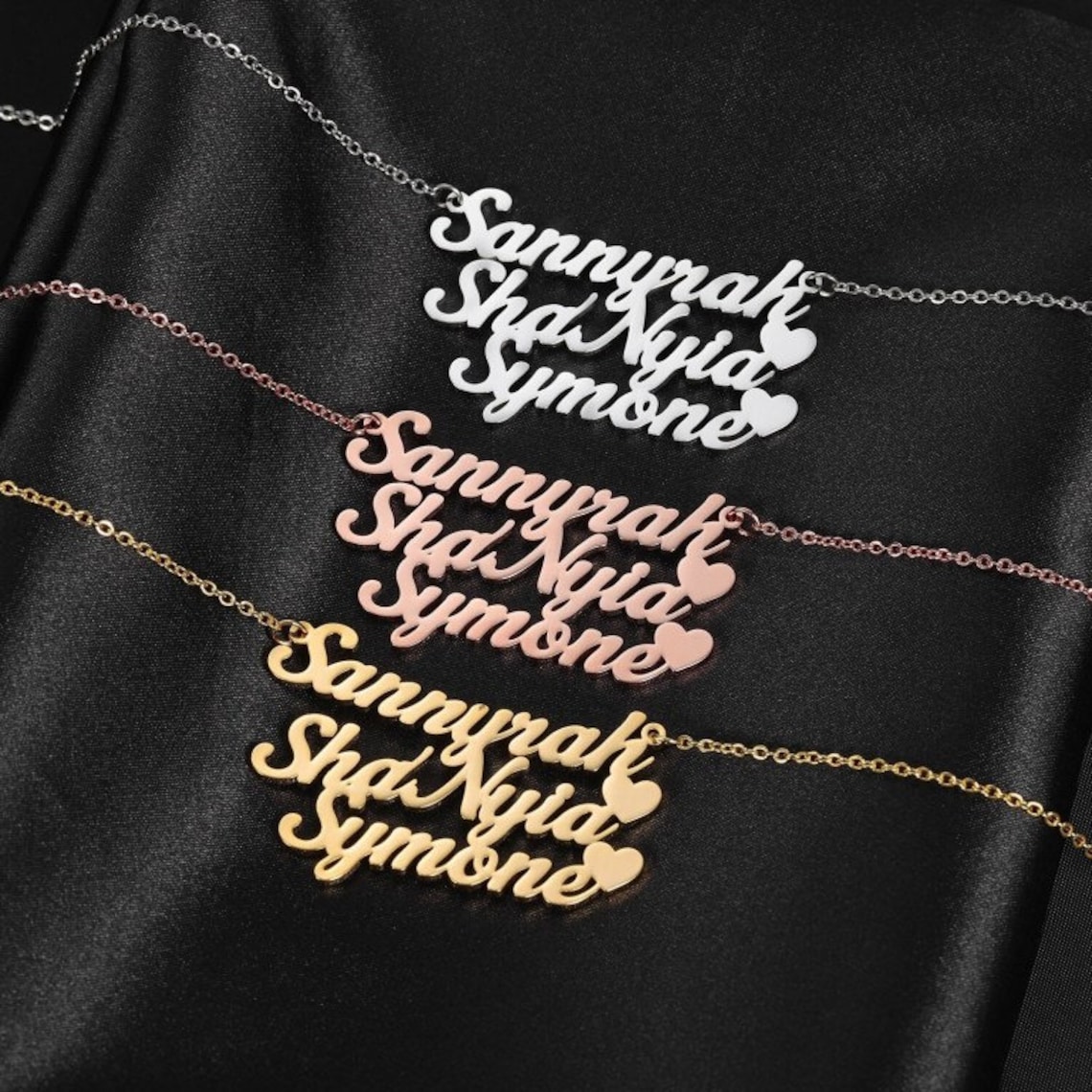 Personalized Triple Name Necklace By Beceff Stylish High Etsy personalized-triple-name-necklace-by-beceff-stylish-high-etsy