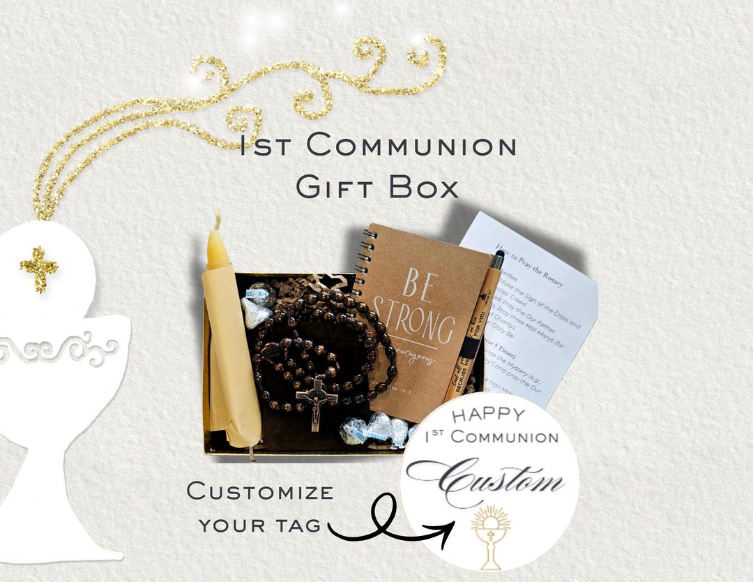 First Communion Gift Box, Communion Gift for Boys and Girls, 1st ...