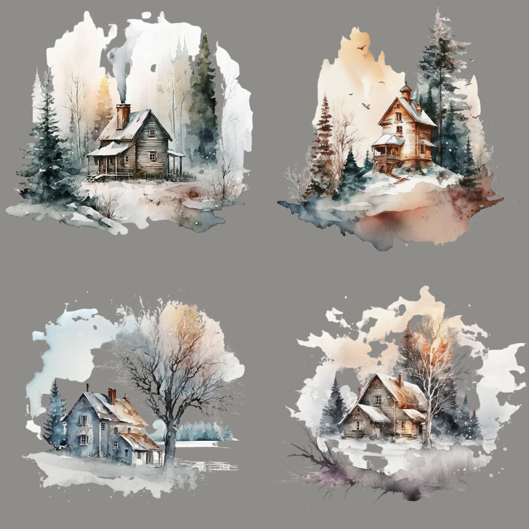 12christmas Scene Clipart, Christmas Clipart, Xmas Winterwonderland ...