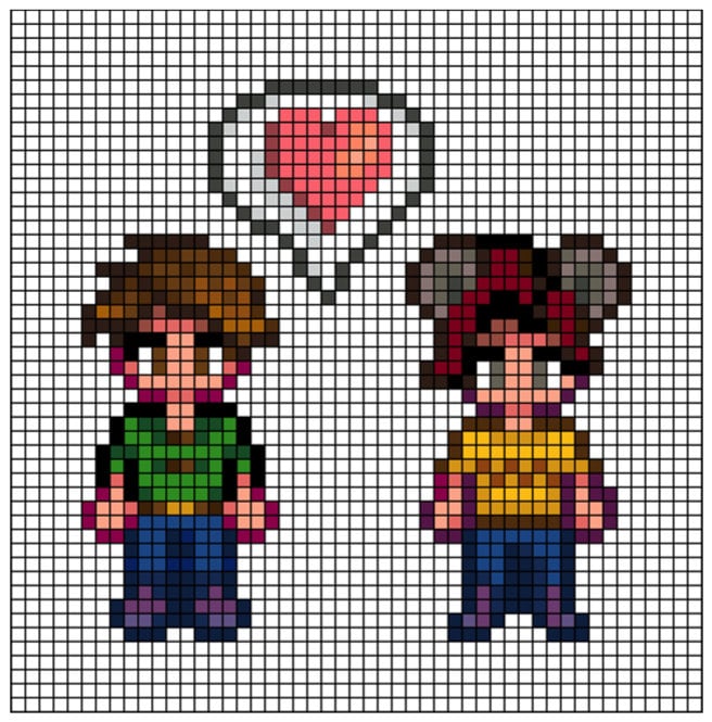 Custom Made Stardew Valley Farmer Sprite Cross Stitch PDF Pattern - Etsy UK