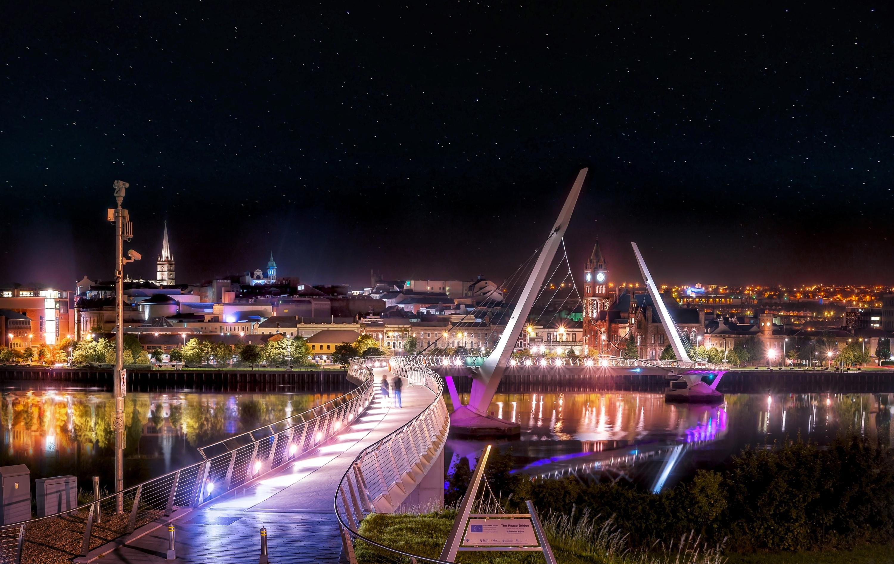 The Peace Bridge Derry City Northern Ireland - Etsy UK