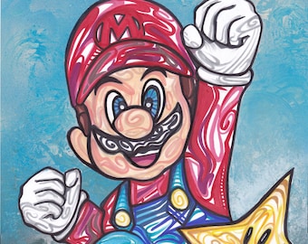 Super Mario World Drawing - Etsy
