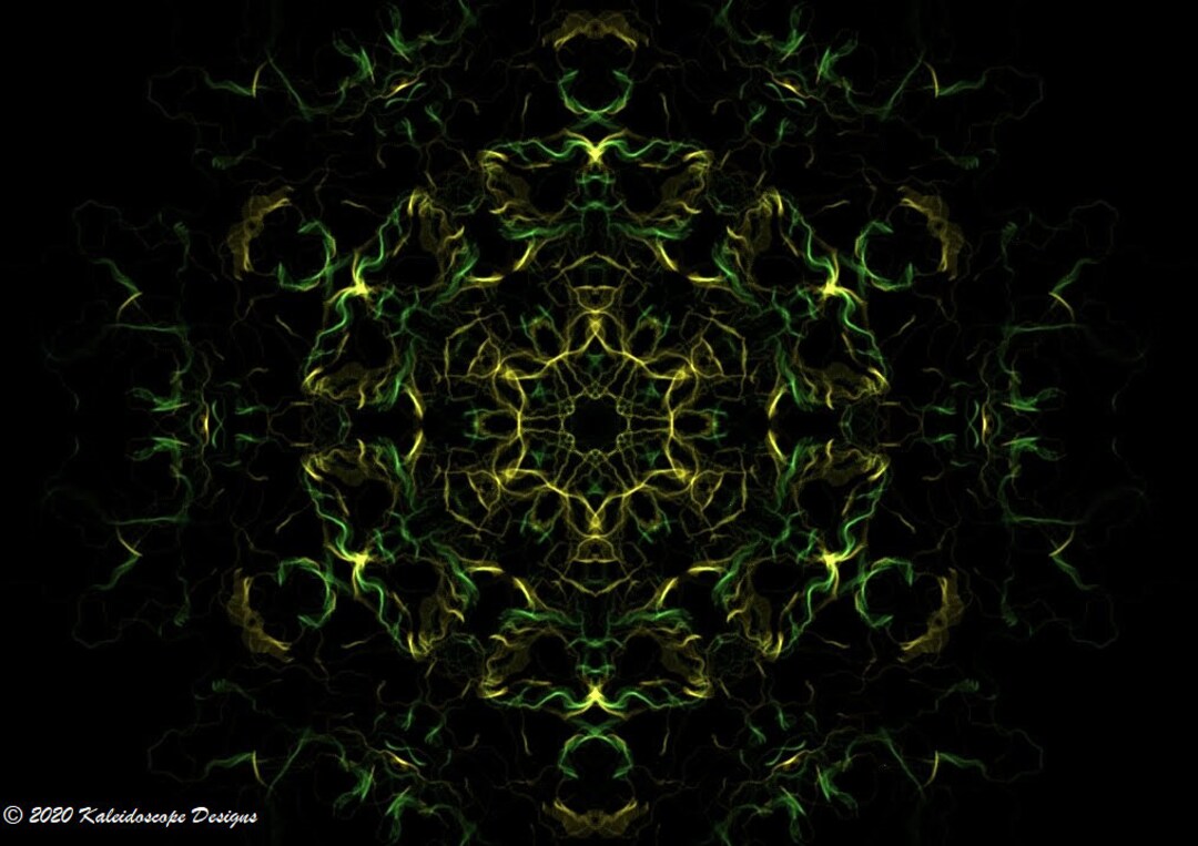 Kaleidoscope Designs Green Aztec-like Phone Lock and Home Screensaver ...