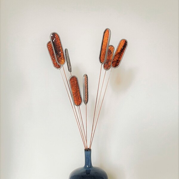 Cattail Stained Glass Pattern - Etsy