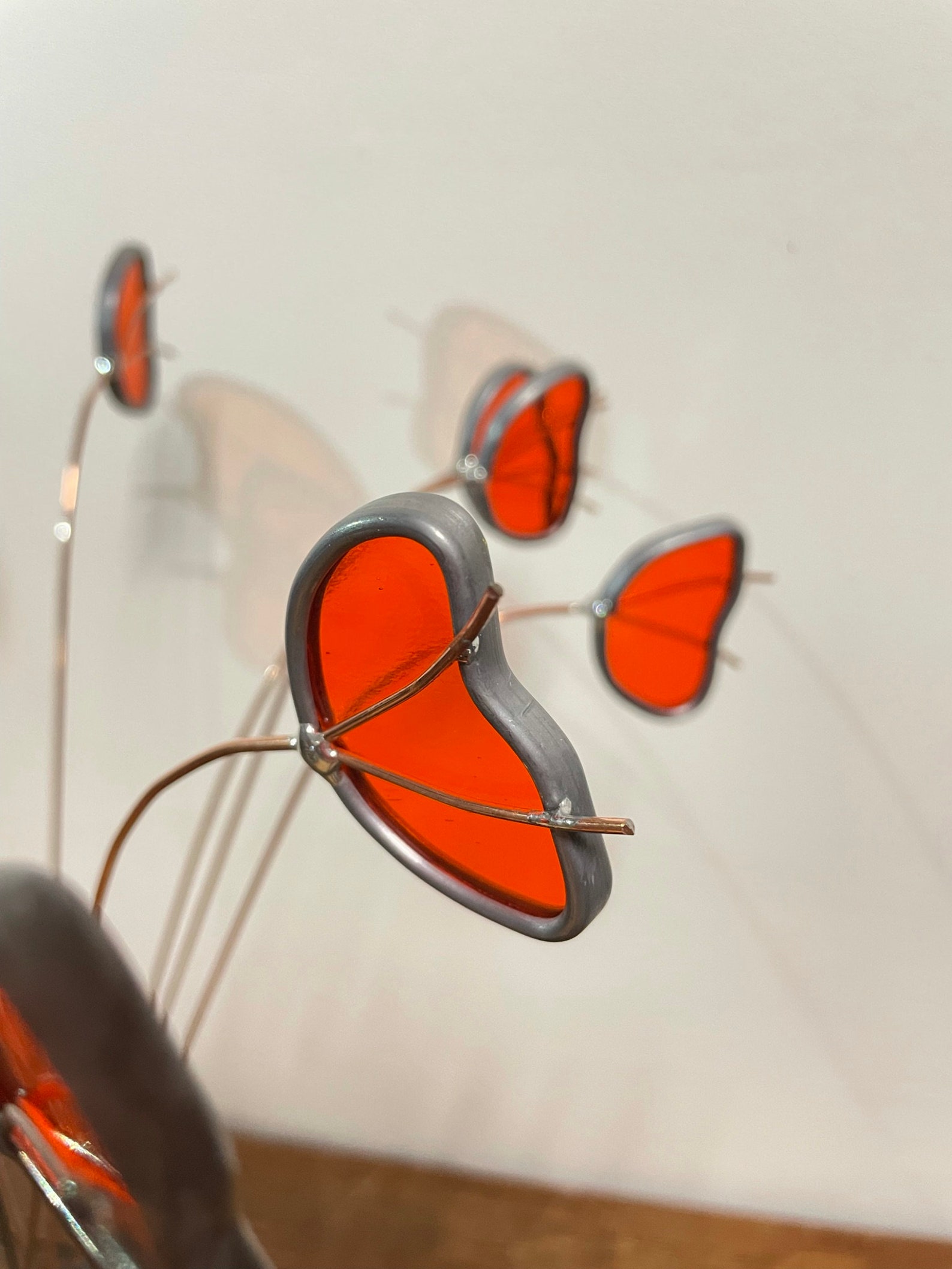 Stained Glass Flower 'poppy of the Field' - Etsy