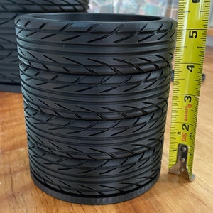 Original Tire Pot // A Stack of Tires Flower Planter That Looks Like a ...