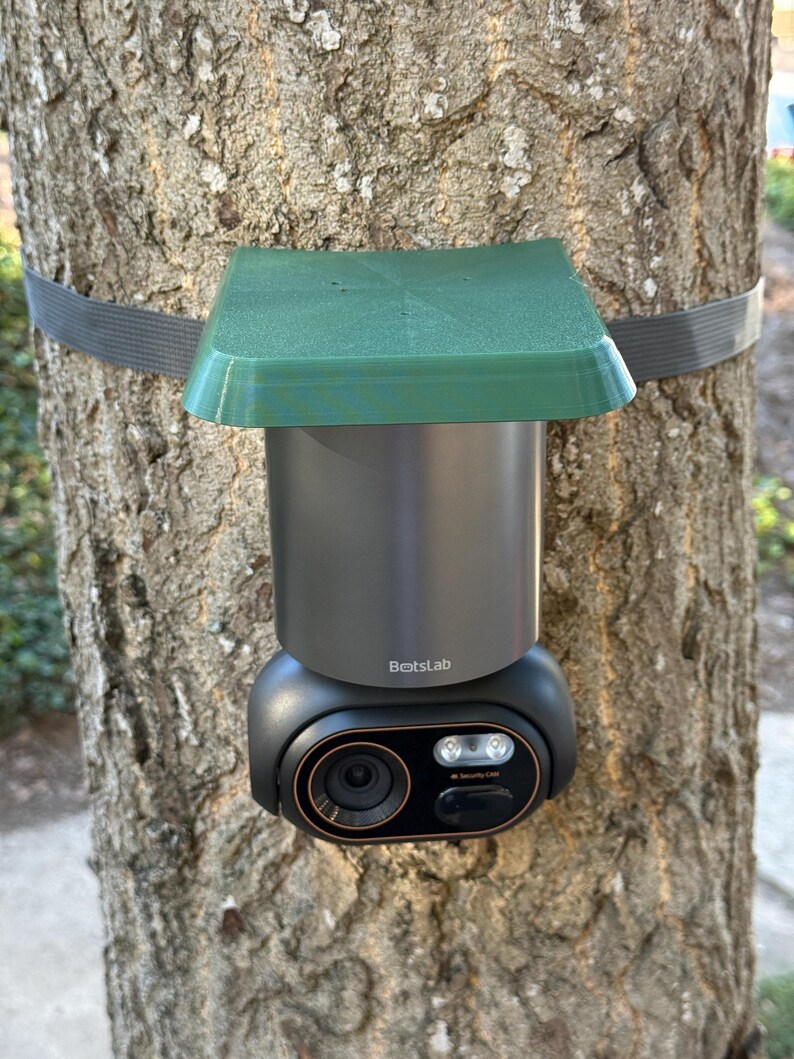 BOTS LAB Outdoor Camera Mount for Trees // Weather Protection and Solar ...