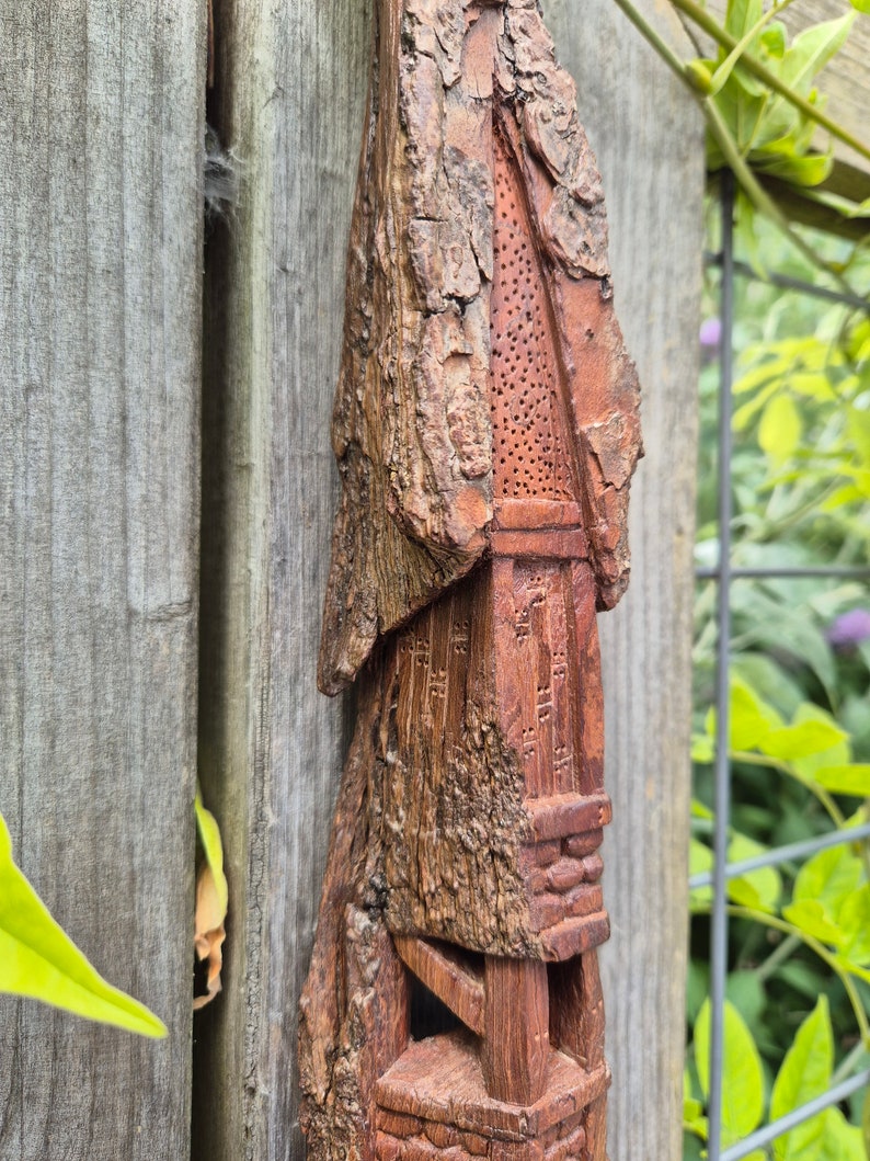 Whimsical Fairy House Woodcarving in Bark - Etsy