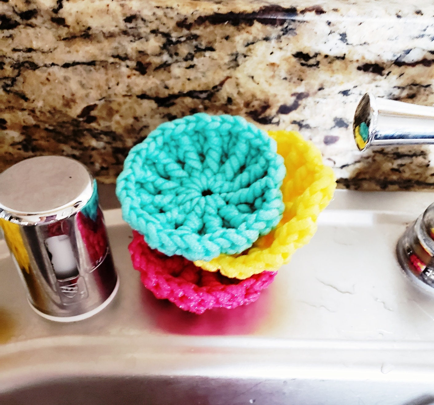 Extra Thick Dish Scrubbie Heavy Duty Pot Scrubber Hefty | Etsy