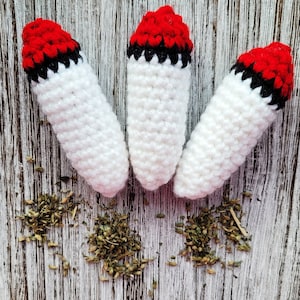 Catnip Blunts | Crochet Cat Doobies | Kitty Yarn Toy | Funny Gag Gift ...