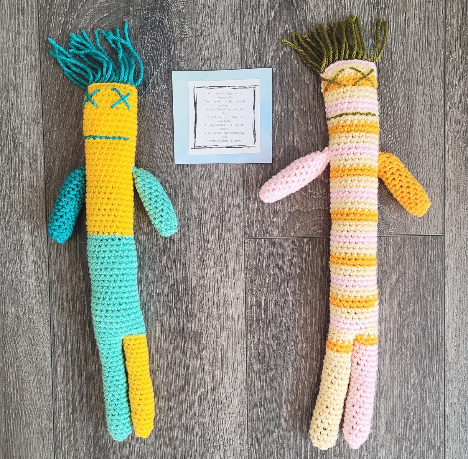 PATTERN ONLY- Large Dammit Doll | PDF | Stash Buster |stress Relief ...