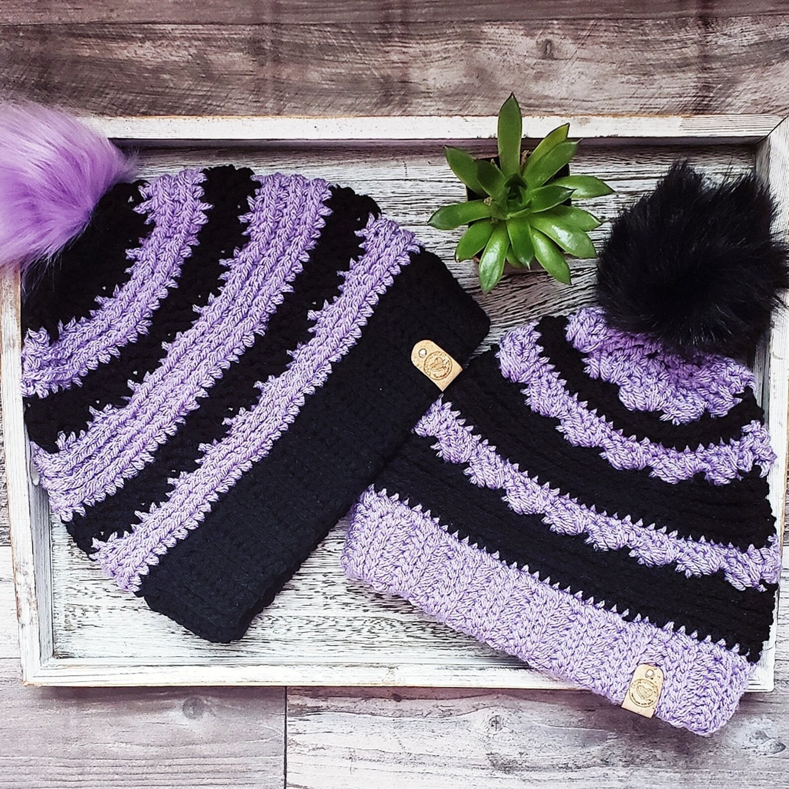 Pattern Only- Teddy's Toque, Double Brim Winter Beanie, How to Crochet ...