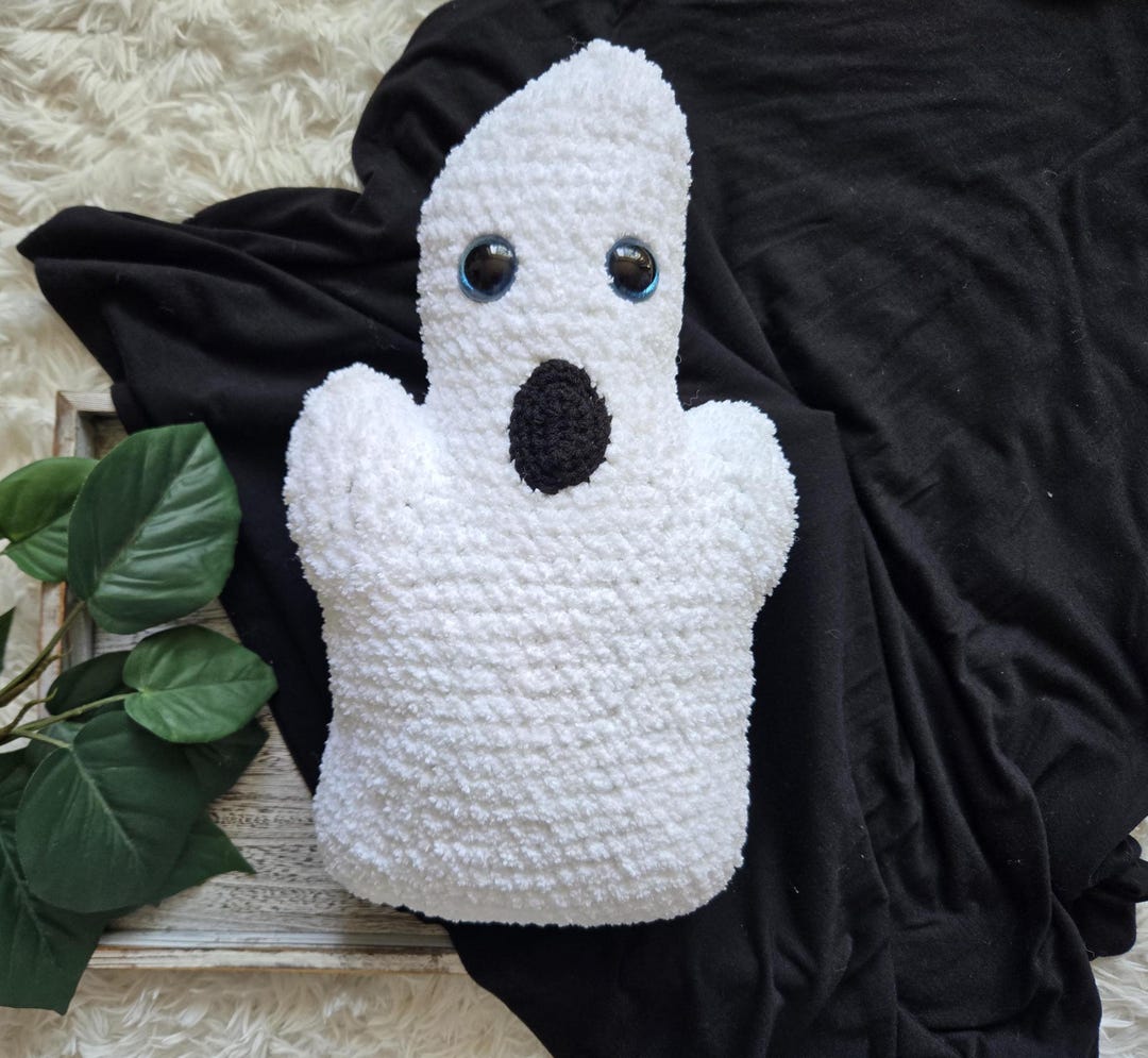 Ghost Pillow Plushie Crochet Stuffie Spooky Halloween Spirit Pal ...