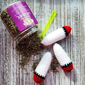 Catnip Blunts | Crochet Cat Doobies | Kitty Yarn Toy | Funny Gag Gift ...