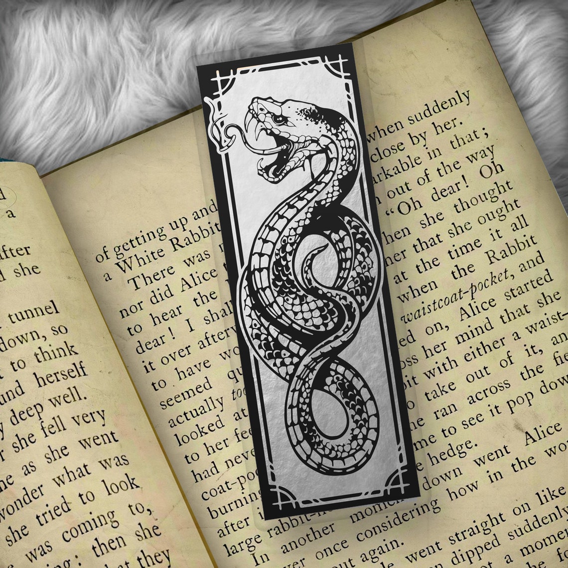 Snake Foil Art Bookmark - Etsy