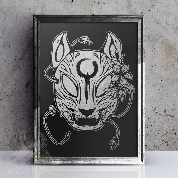 Chinese Fox Mask - Etsy