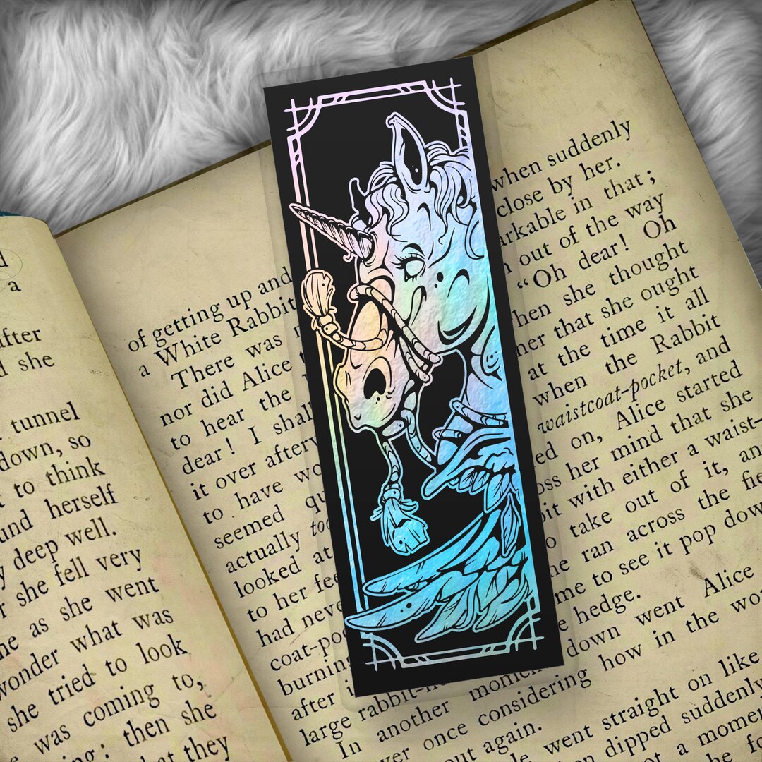 Unicorn Pegasus Rainbow Horse Foil Art Bookmark - Etsy