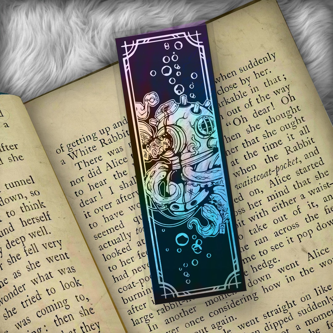 Deep Sea Diver Foil Art Bookmark - Etsy