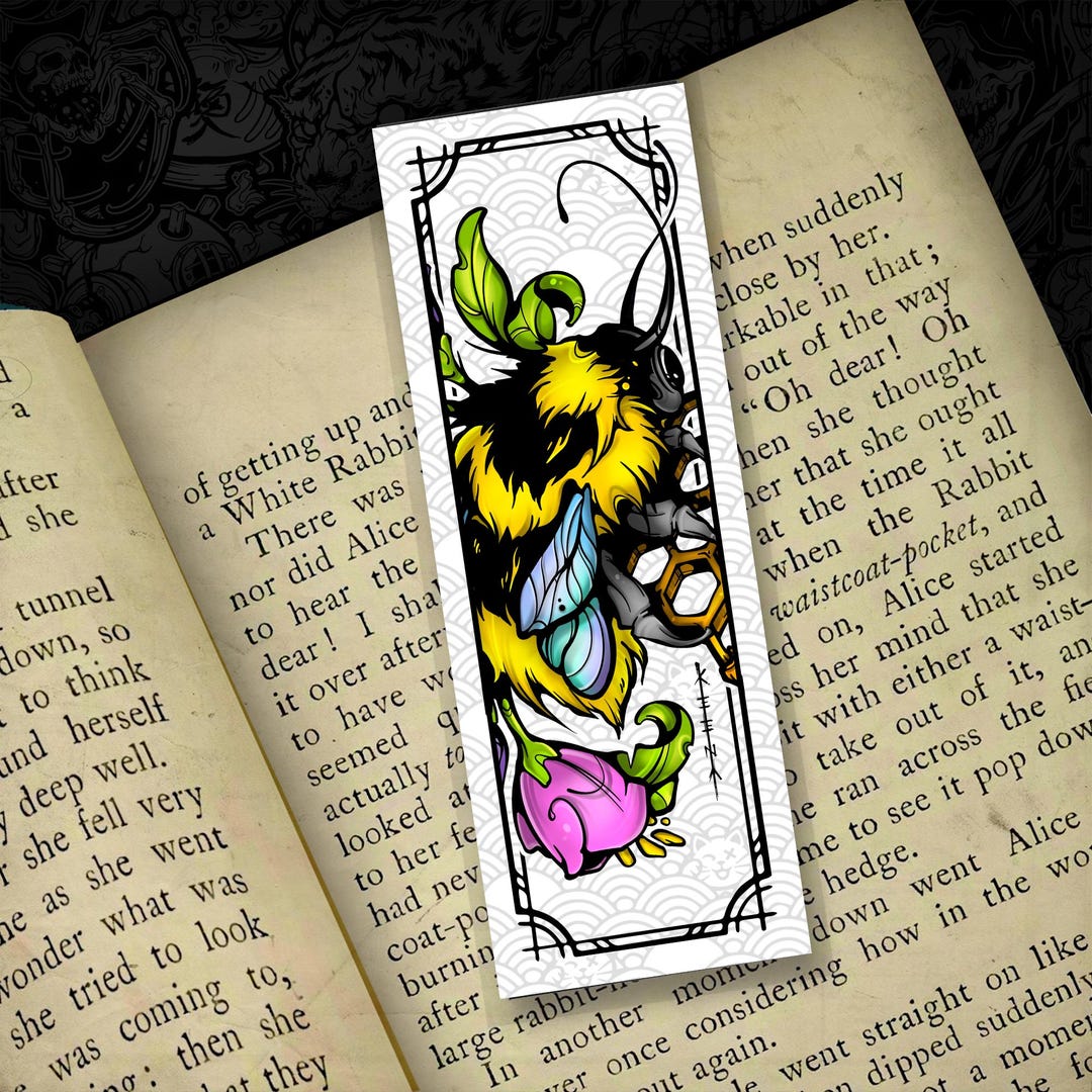 Bumblebee - Full Color Bookmark - Etsy