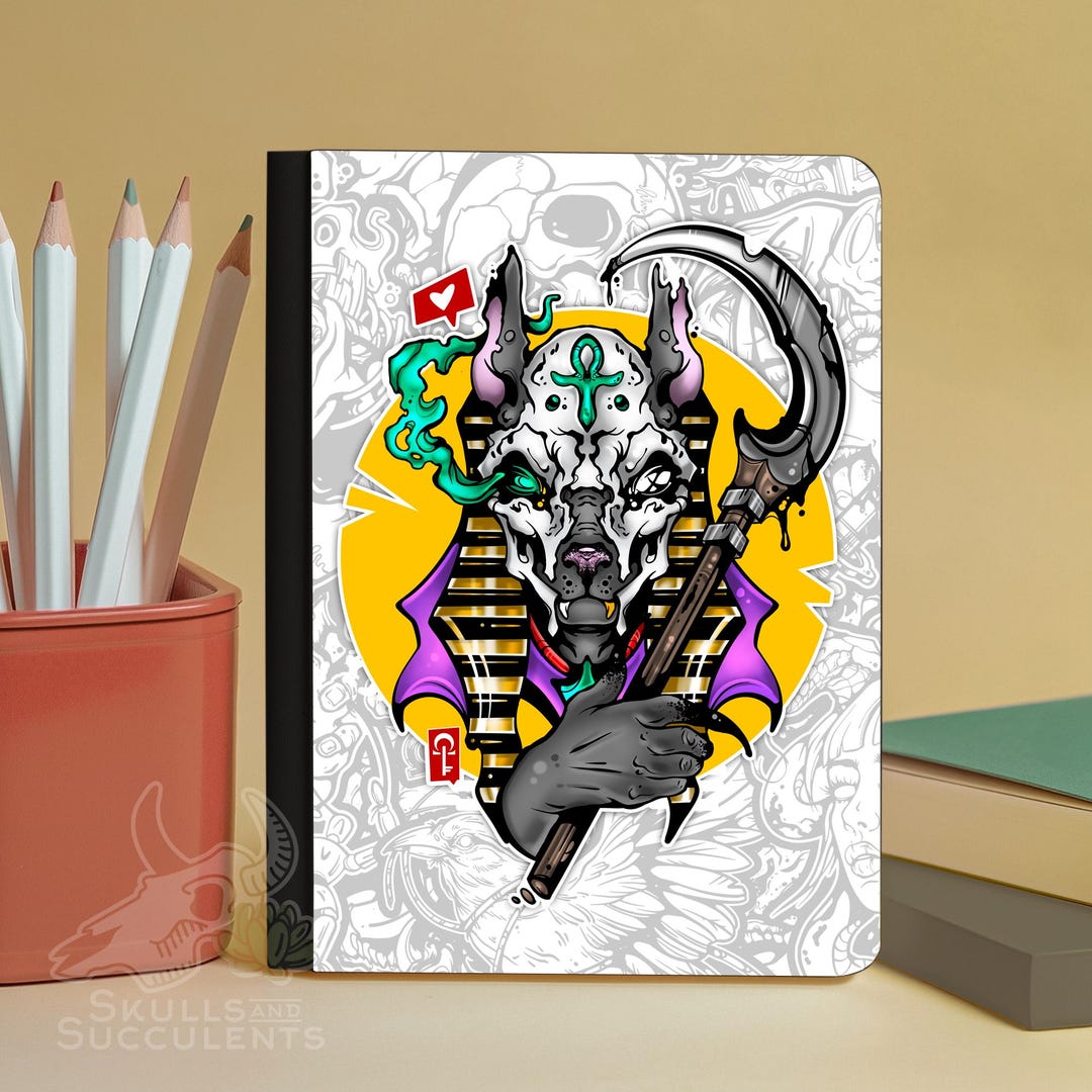 Anubis Egyptian God Journal - Composition Notebook - Blank, College ...