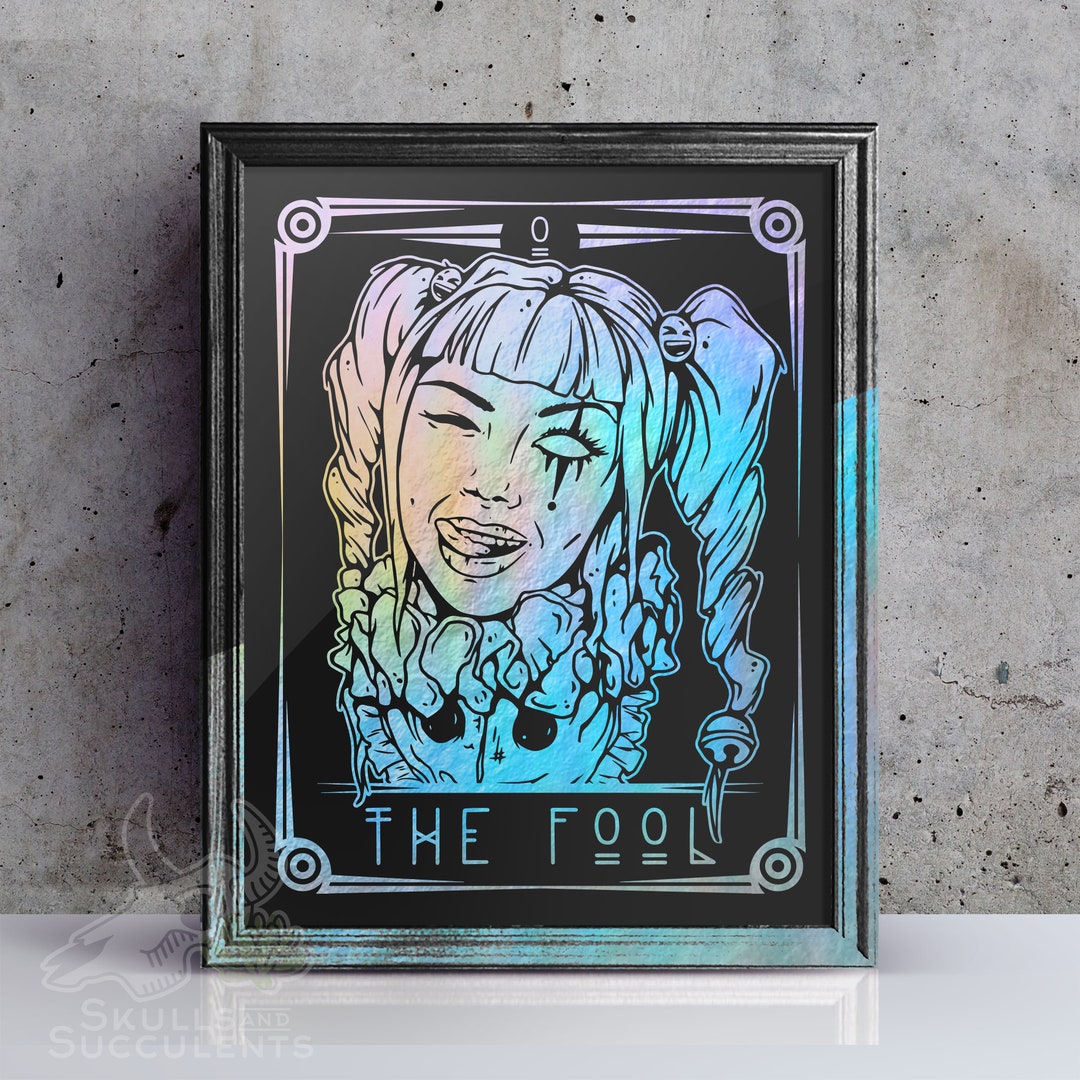 Tarot Card the Fool Foil Art Print - Etsy