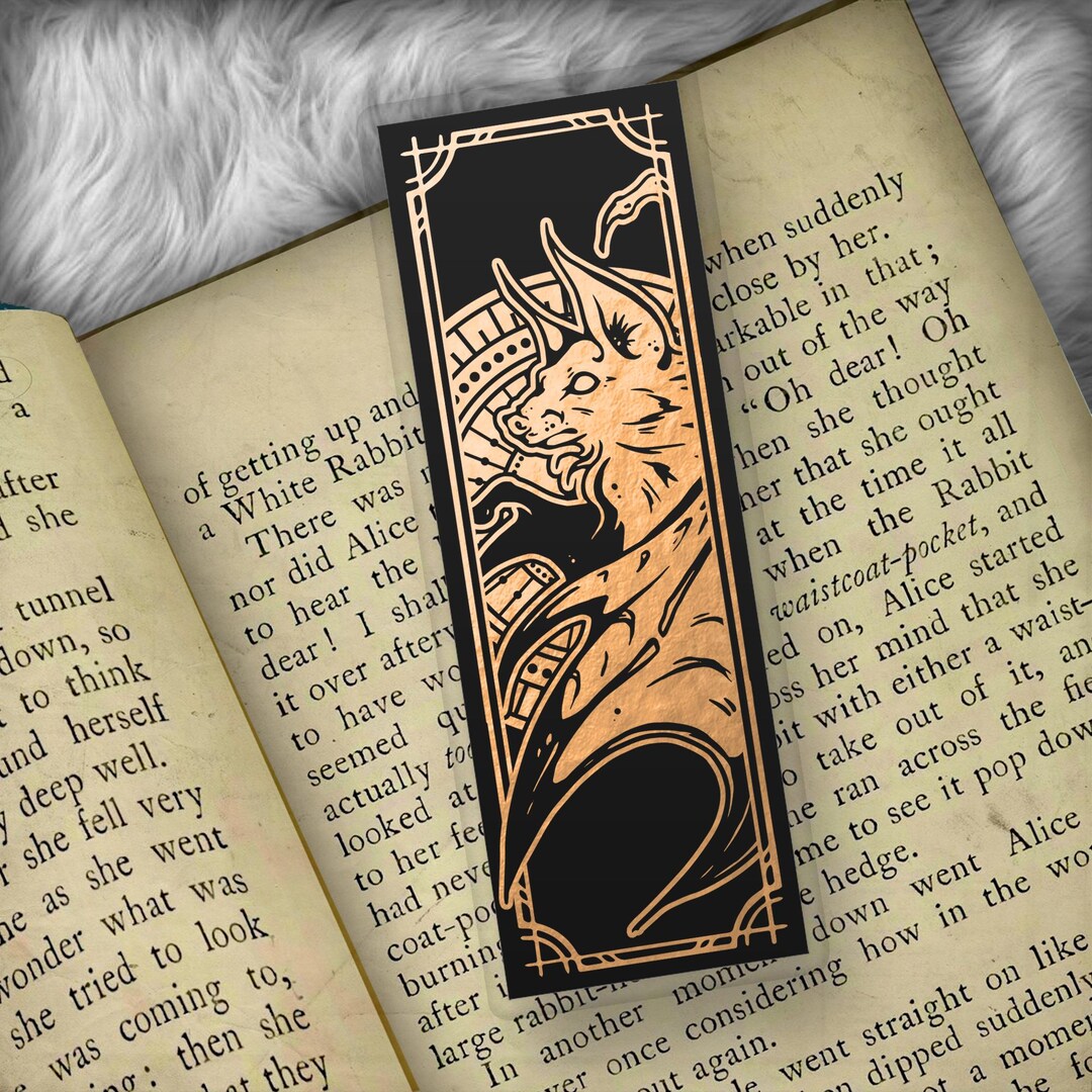 Bat & Medallion Foil Art Bookmark - Etsy
