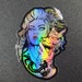 Geisha Oni Mask Holographic Sticker - Etsy