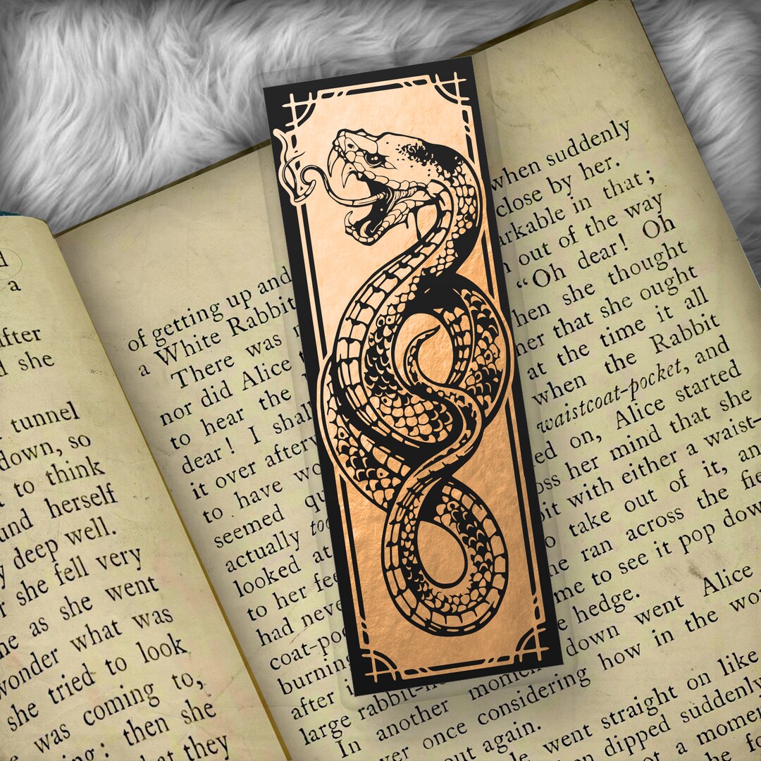 Snake Foil Art Bookmark - Etsy