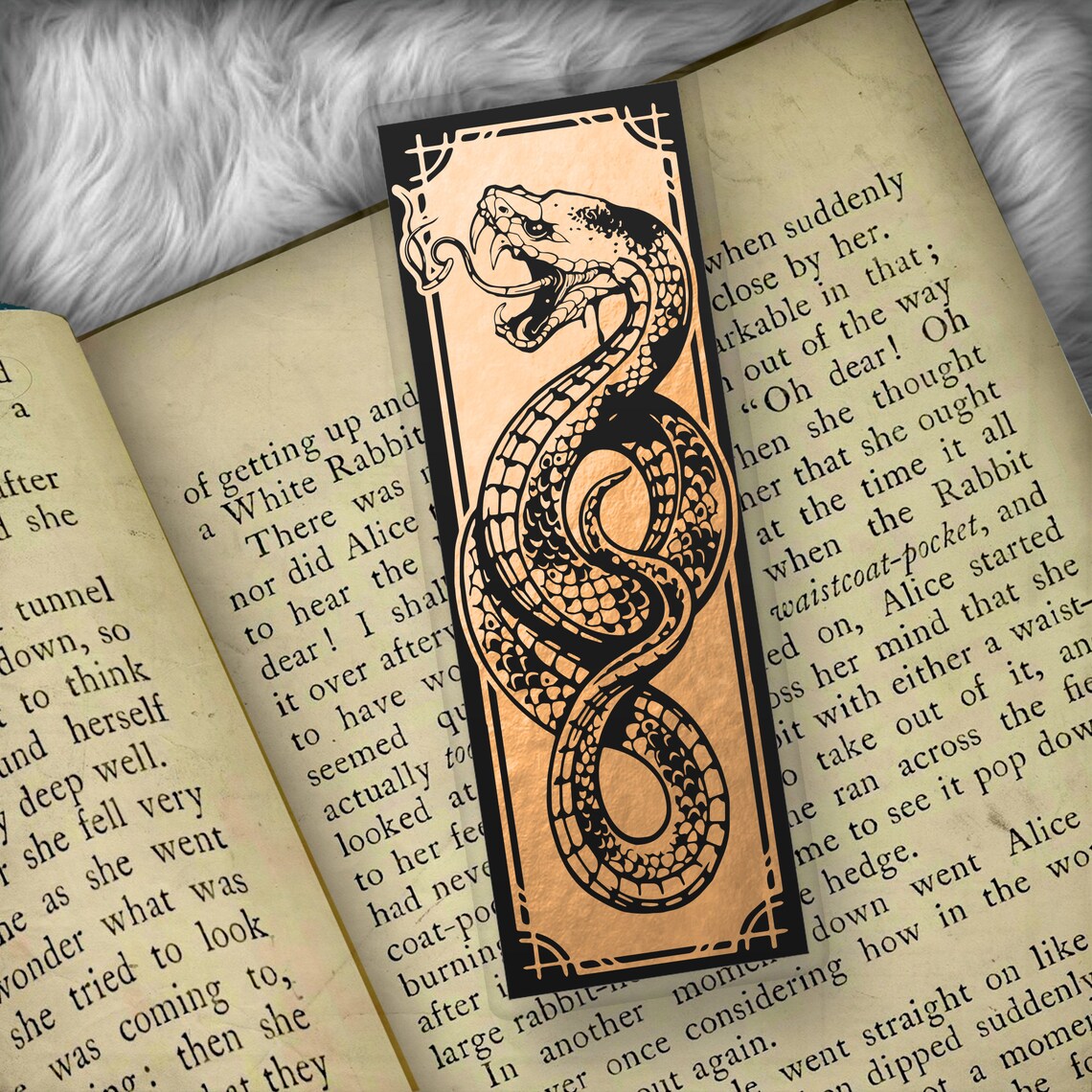 Snake Foil Art Bookmark - Etsy