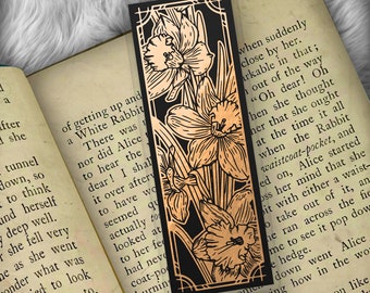 Squash Blossom Foil Art Bookmark - Etsy