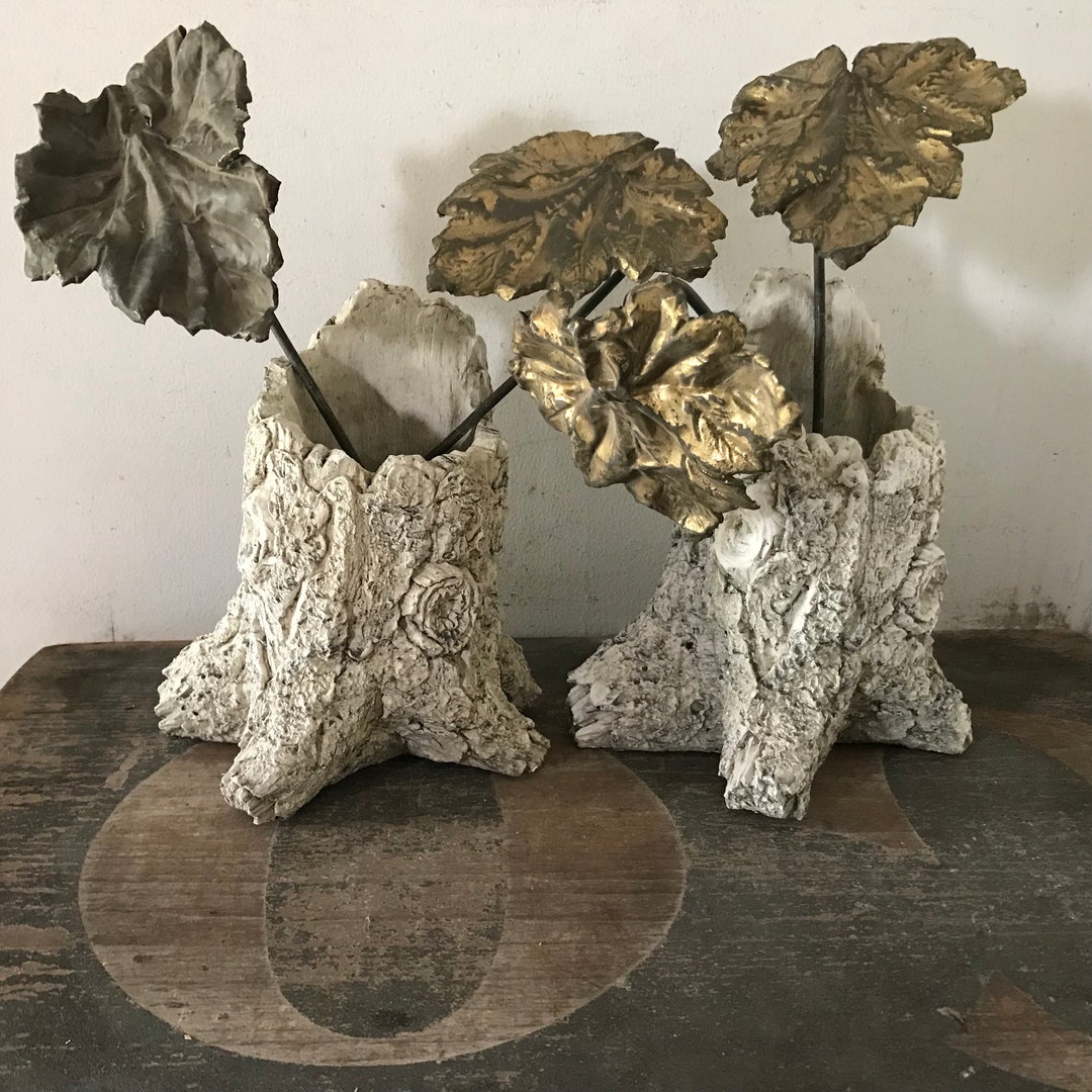 Antique French Leaf Fragments Foliage Architectural Element Fragment ...