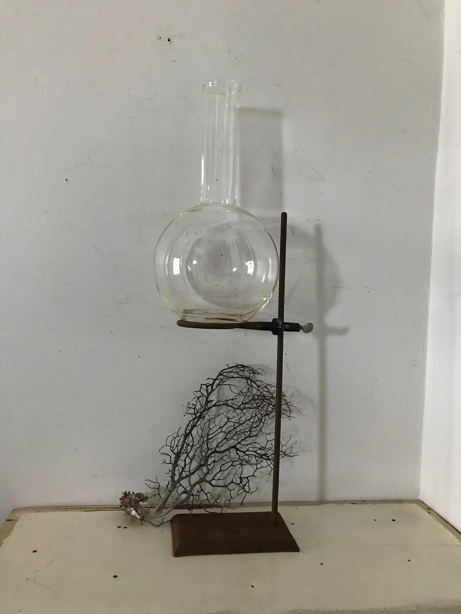 Antique Lab Rack Beaker Flask Test Tube Stands Scientific Botanical ...