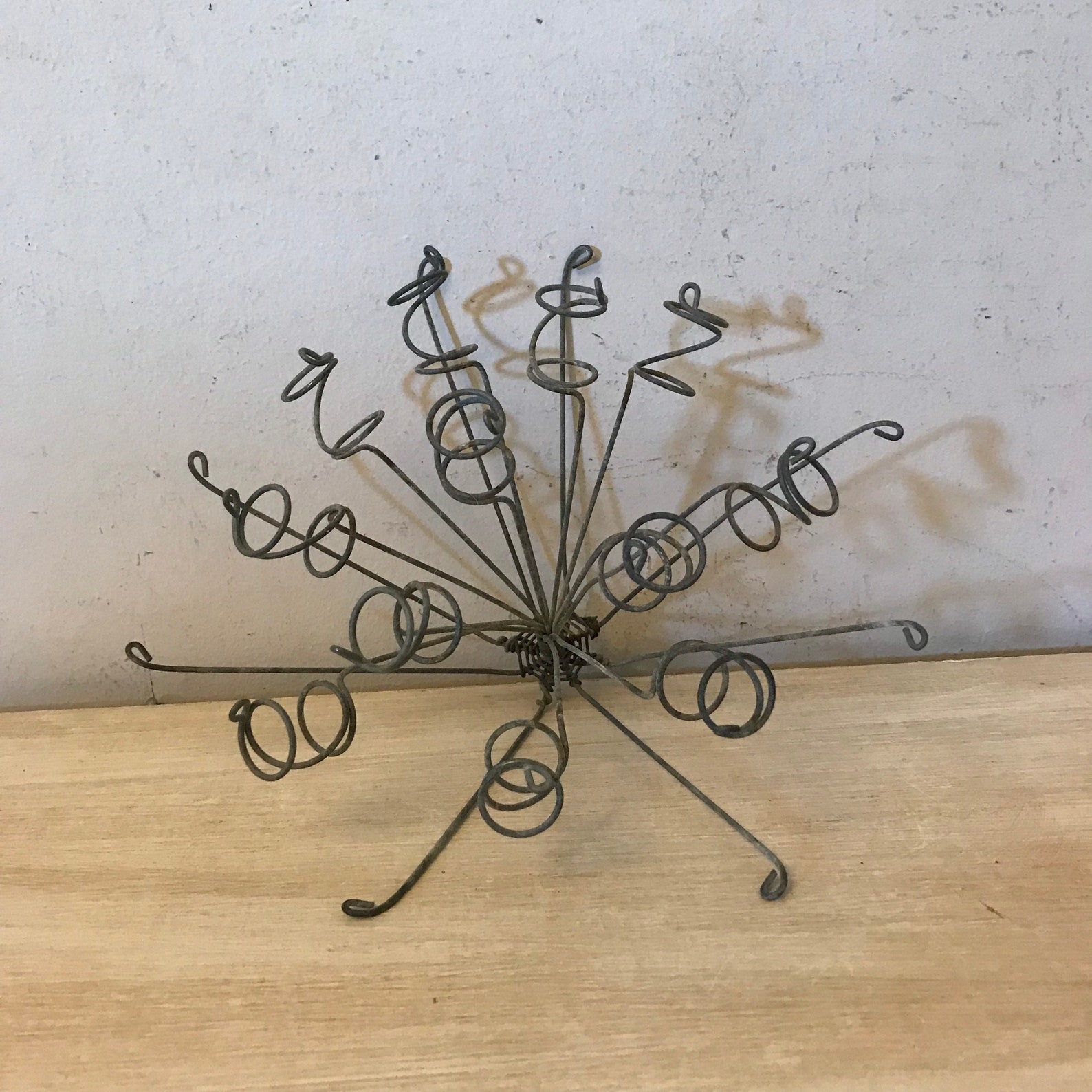 Antique English Flower Frog Industrial English Wire Flower Arranger ...