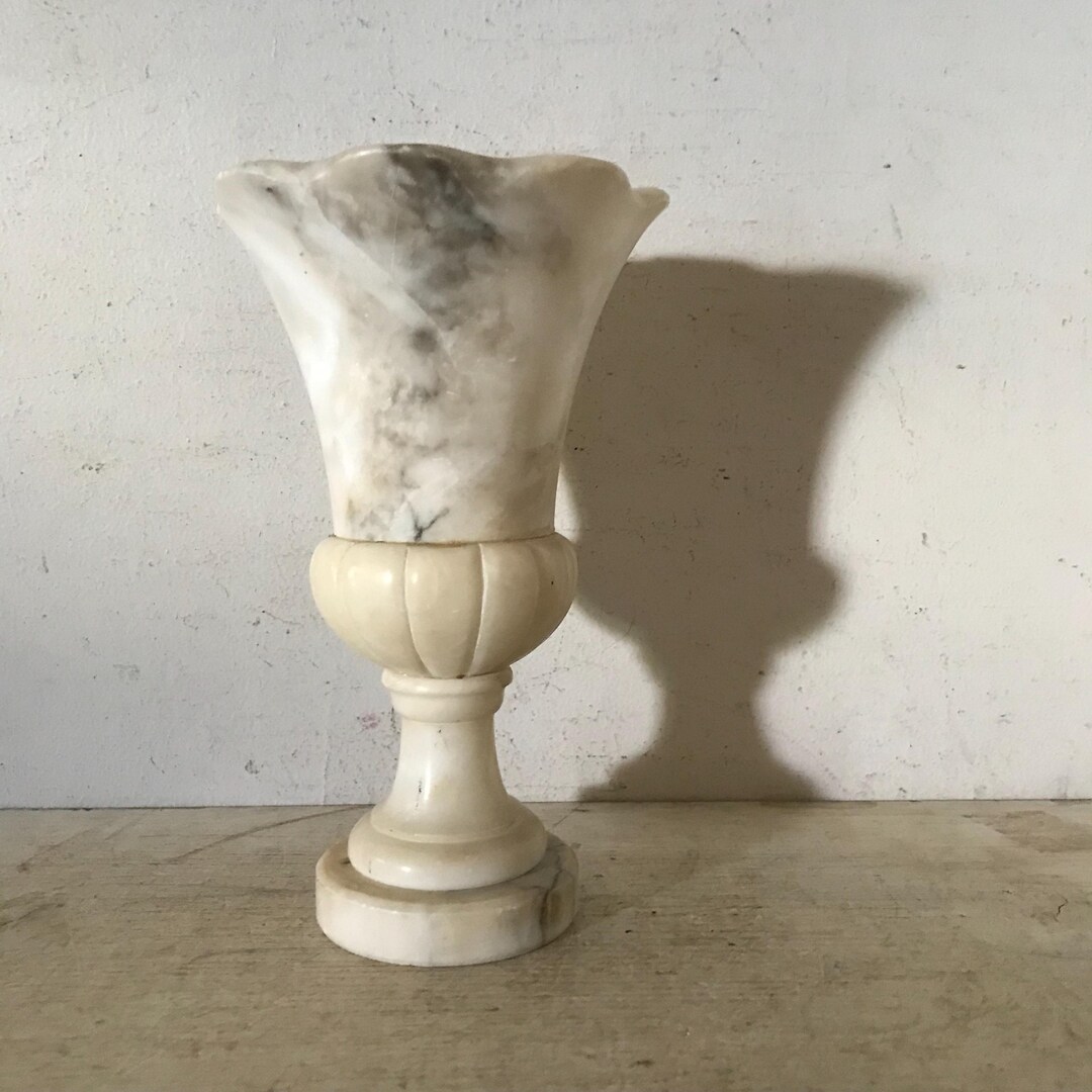 Antique Italian Alabaster Urn Stone Alabaster Urn Garden Pot Marble - Etsy
